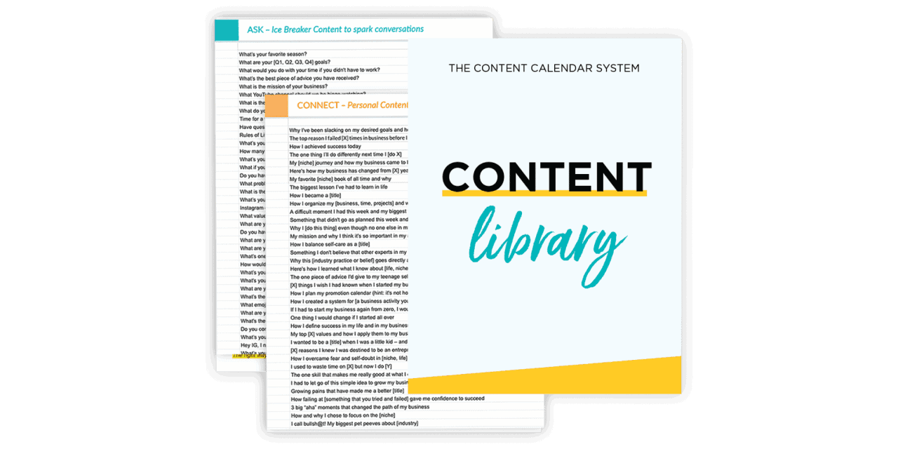 The Content Calendar System VIP Bundle | ConversionMinded