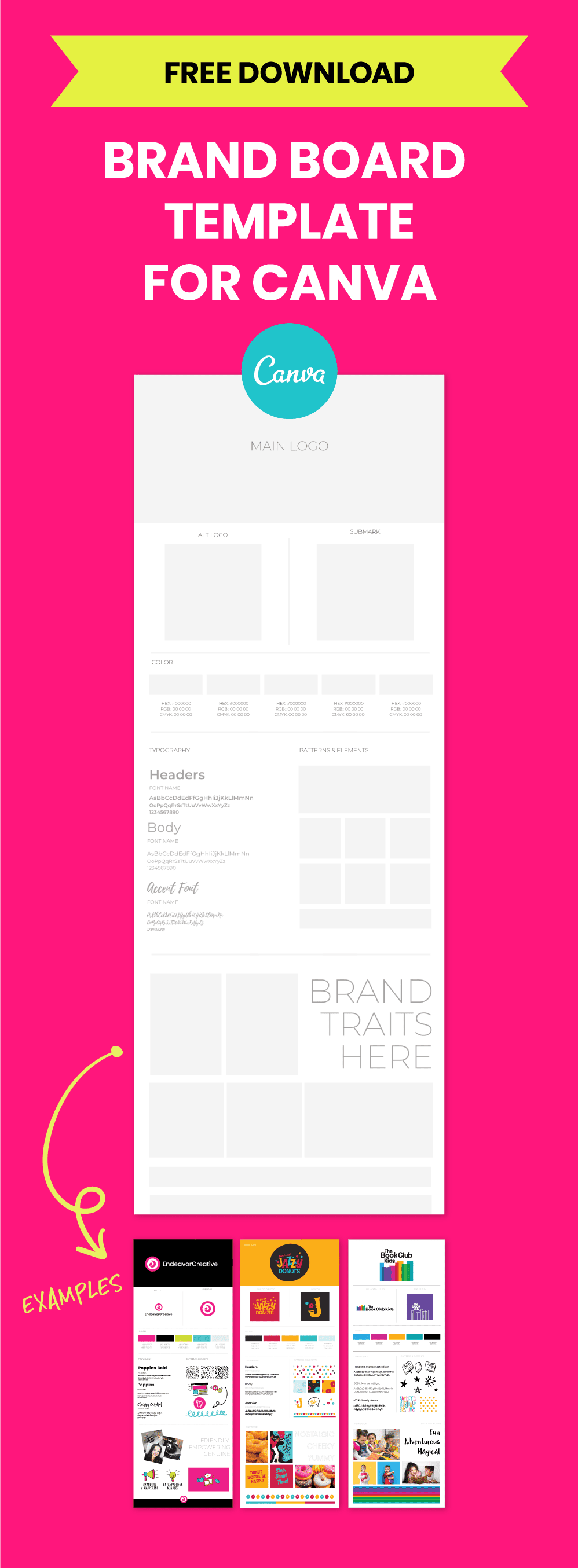 [LP] Free Brand Board for Canva - ConversionMinded