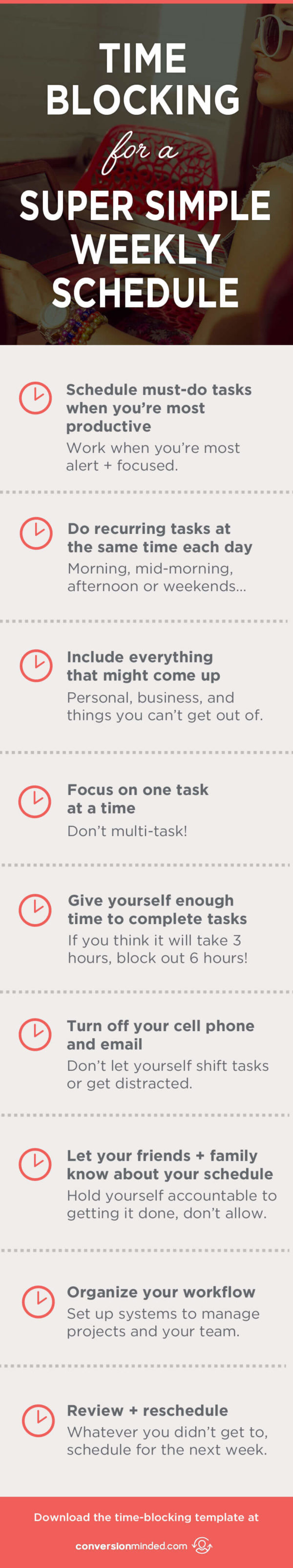 Free Weekly Schedule Template and Time Blocking Tips