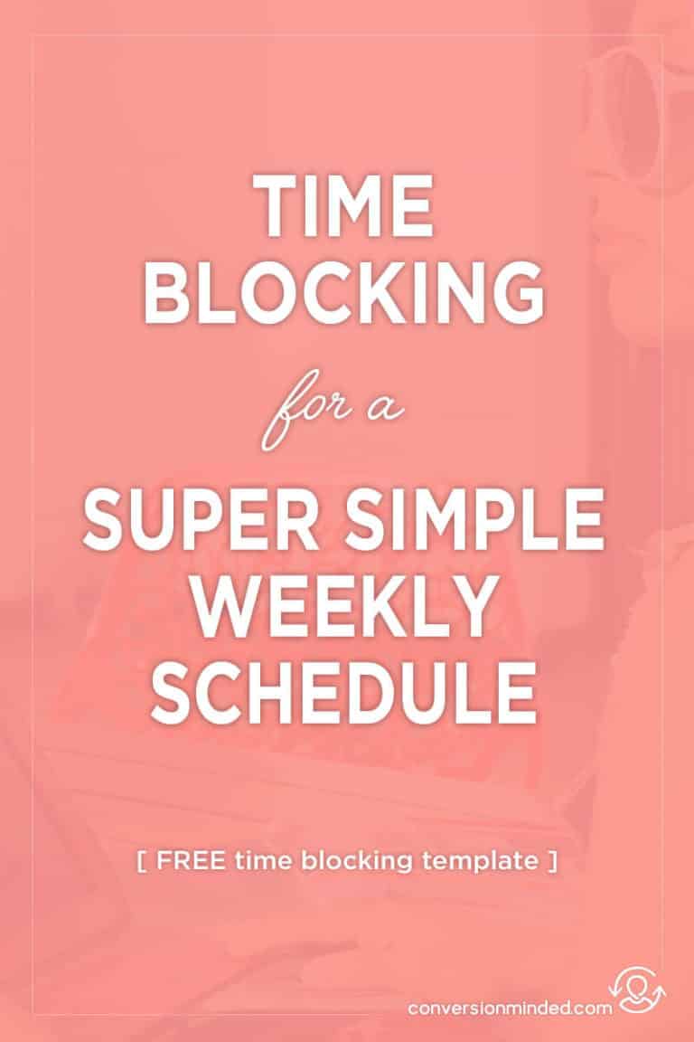 Free Weekly Schedule Template and Time Blocking Tips
