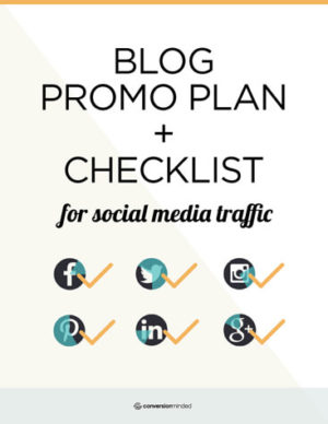 Blog Promo Plan | ConversionMinded