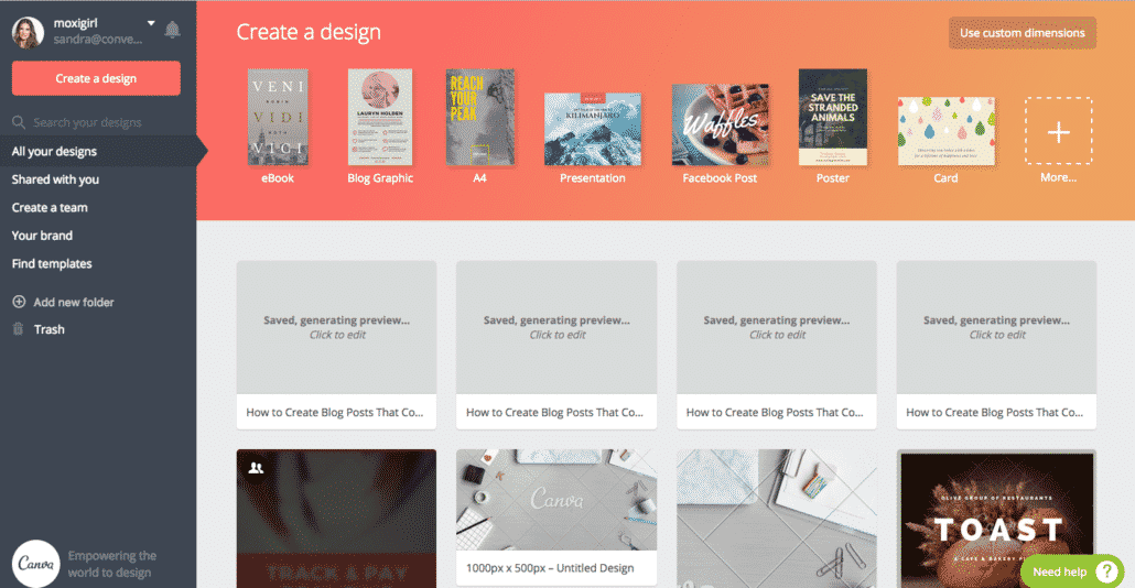 canva-dashboard | ConversionMinded
