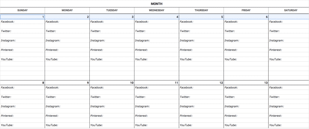 How to Create a Social Media Content Calendar (Tutorial & Template)