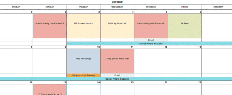 How to Create a Social Media Content Calendar (Tutorial & Template)