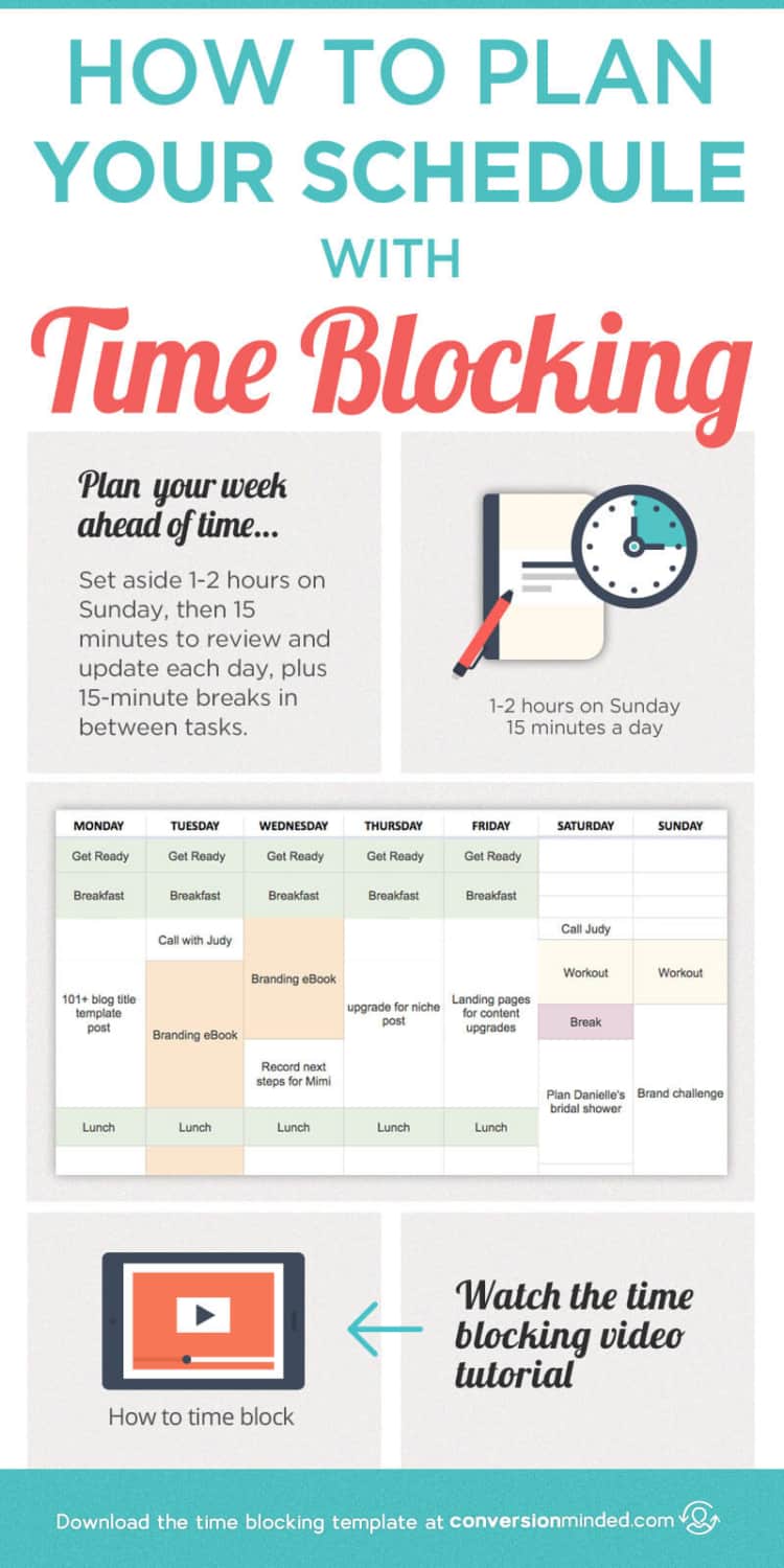How To Plan Your Schedule With Time Blocking Video Tutorial 