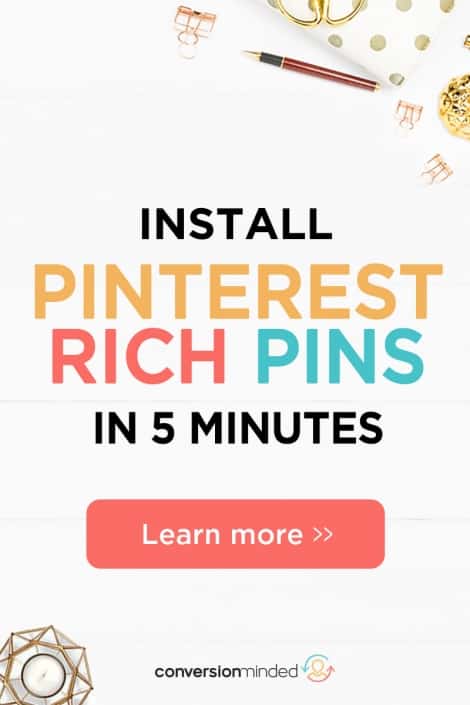 How to Set Up Pinterest Rich Pins in (Almost) 5 Minutes
