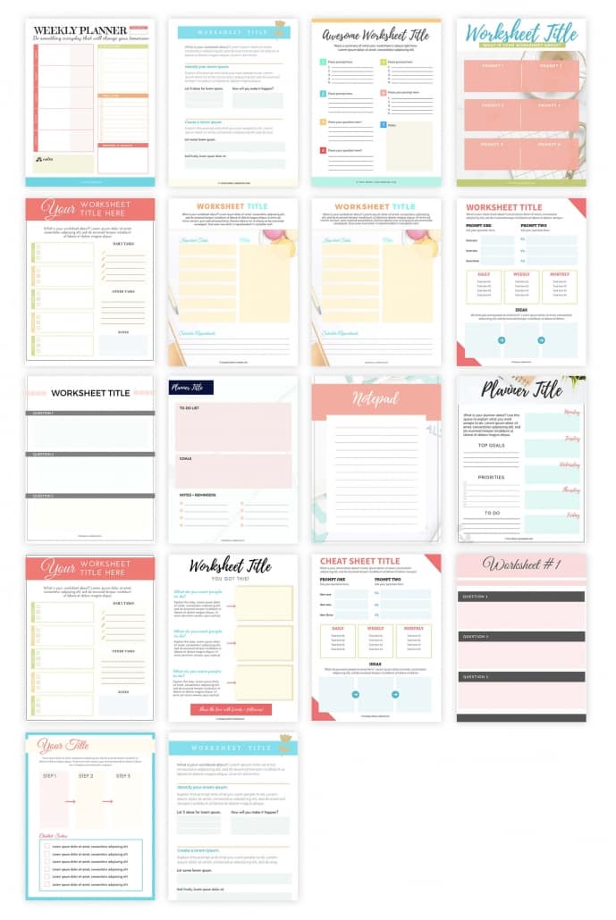 Worksheets-ALL | ConversionMinded