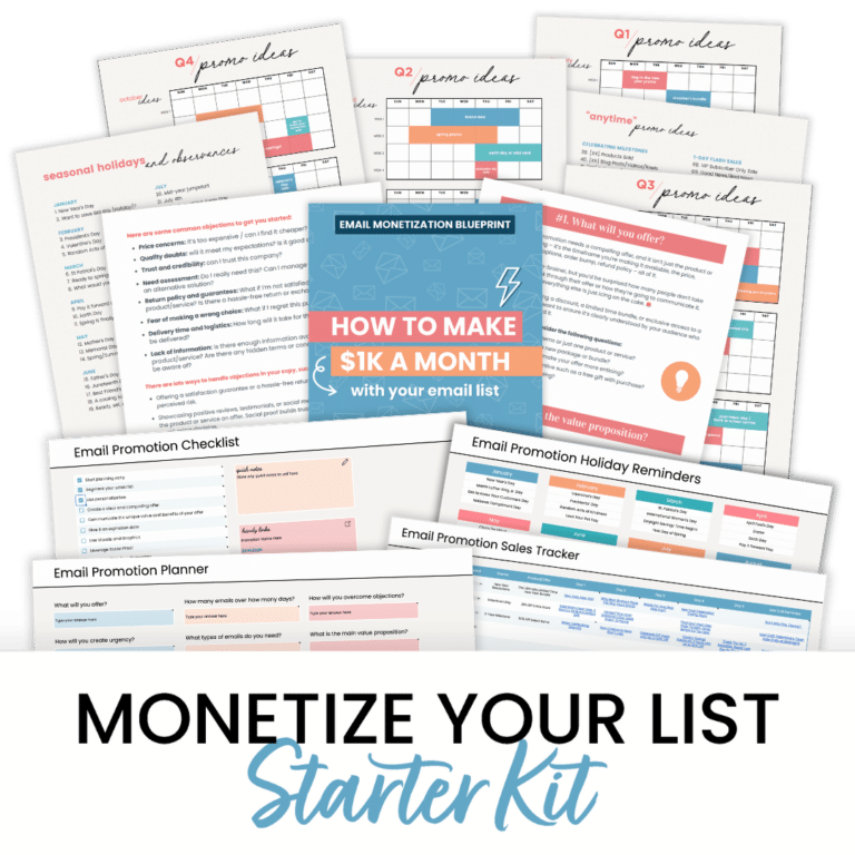 Free Monetize Your List Starter Kit | ConversionMinded