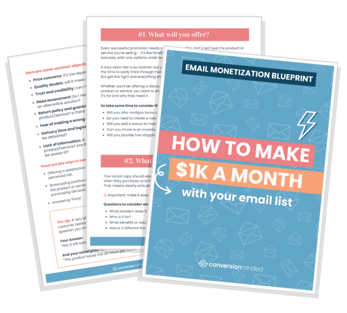 Free Monetize Your List Starter Kit | ConversionMinded